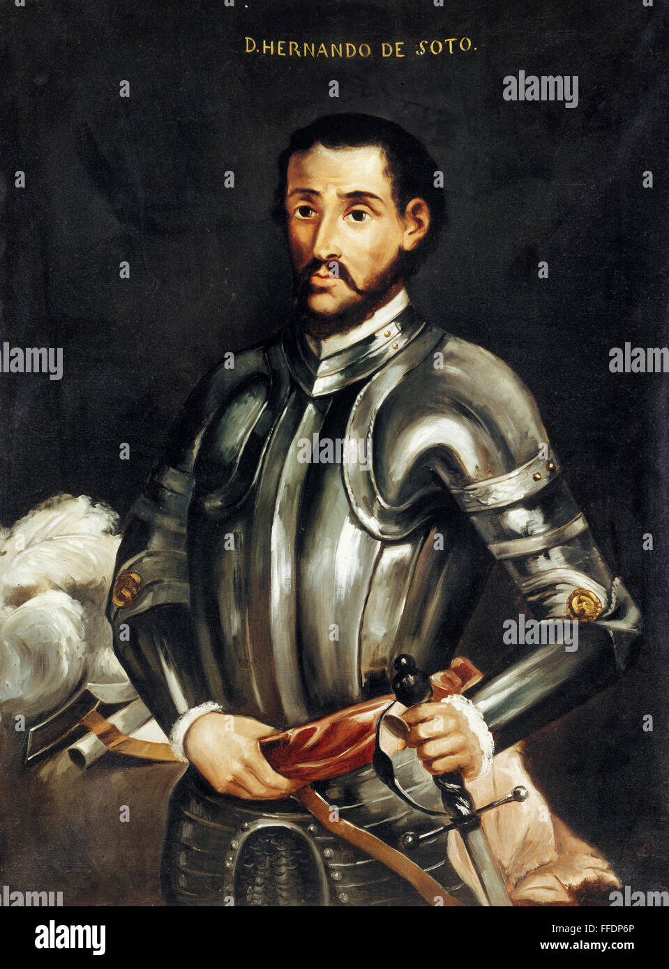 HERNANDO DE SOTO /n(c1500-1542). Spanish explorer in America. Spanish ...