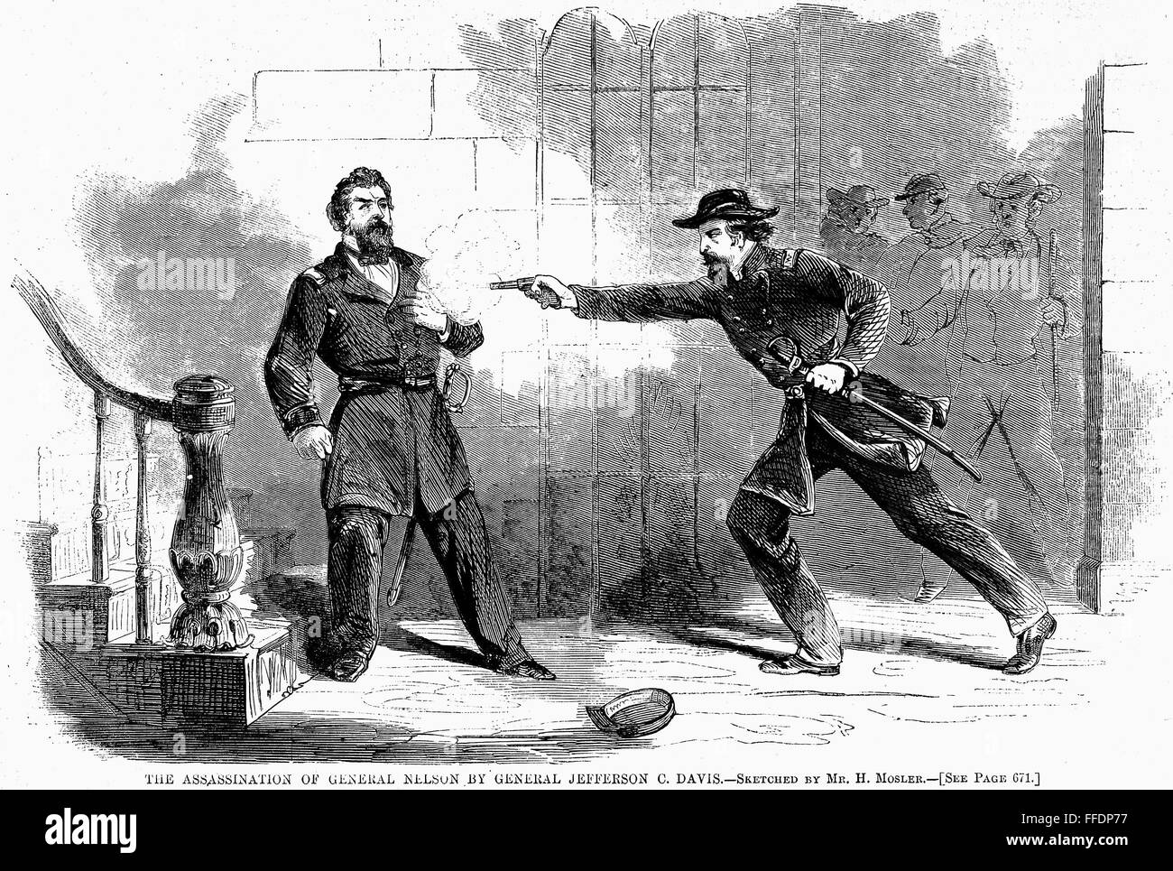 WILLIAM 'BULL' NELSON /n(1824-1862). 'The Assassination of General ...