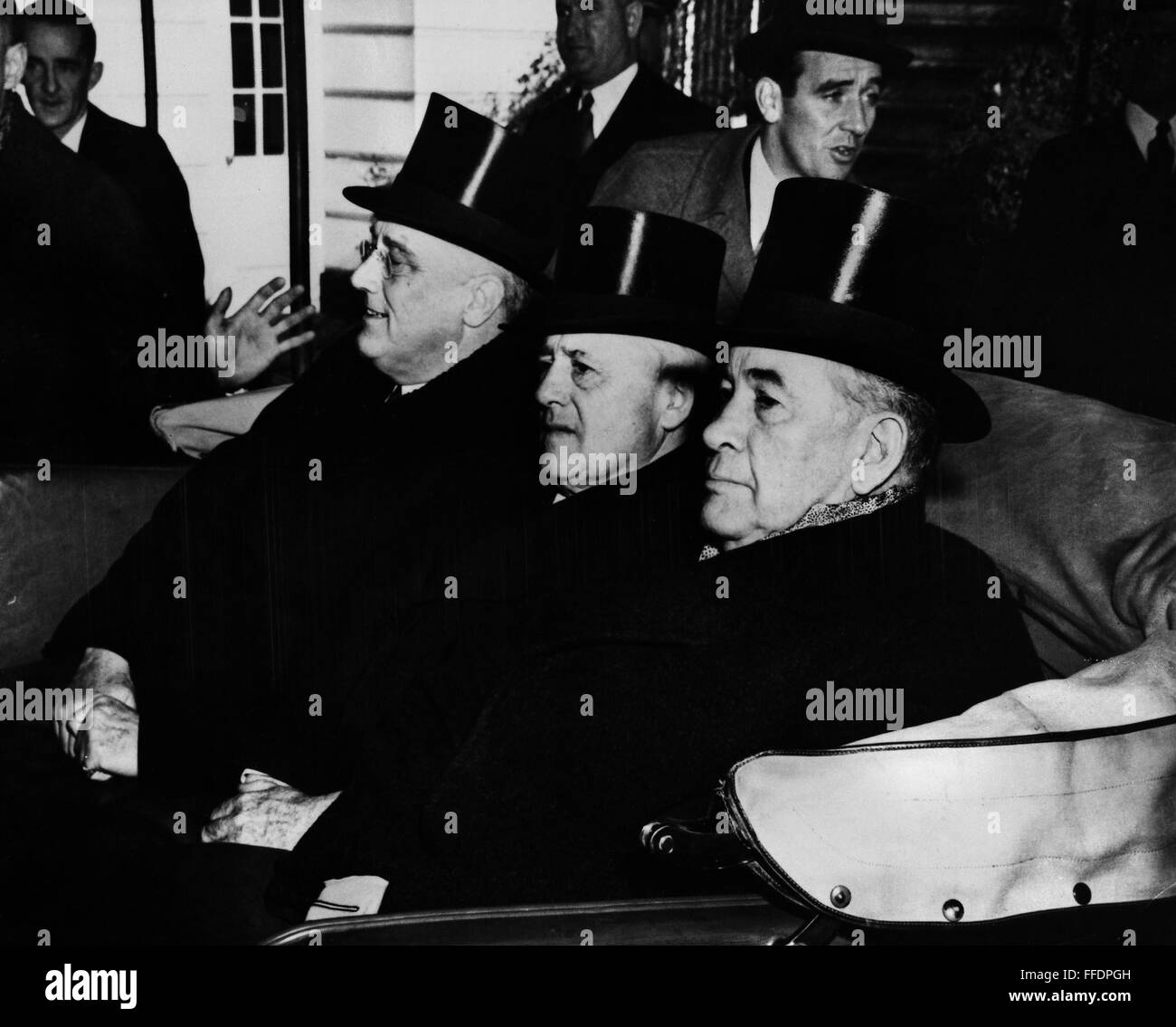 FDR: INAUGURATION, 1941. /nPresident Franklin D. Roosevelt (far left ...