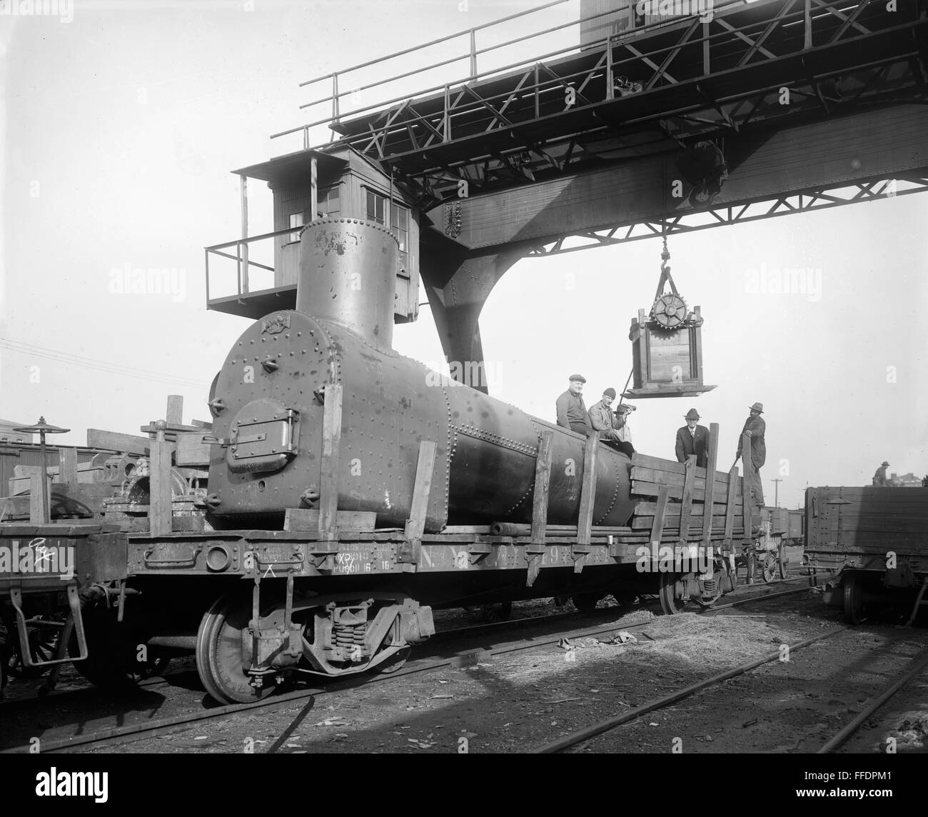 OIL LOCOMOTIVE, c1920. /nLocomotive used by the Times Oil Company ...