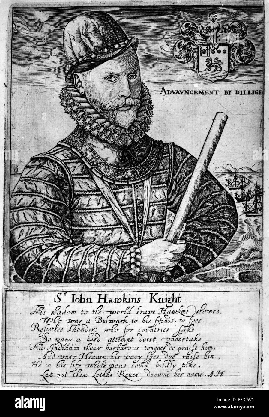 John hawkins crest hi-res stock photography and images - Alamy