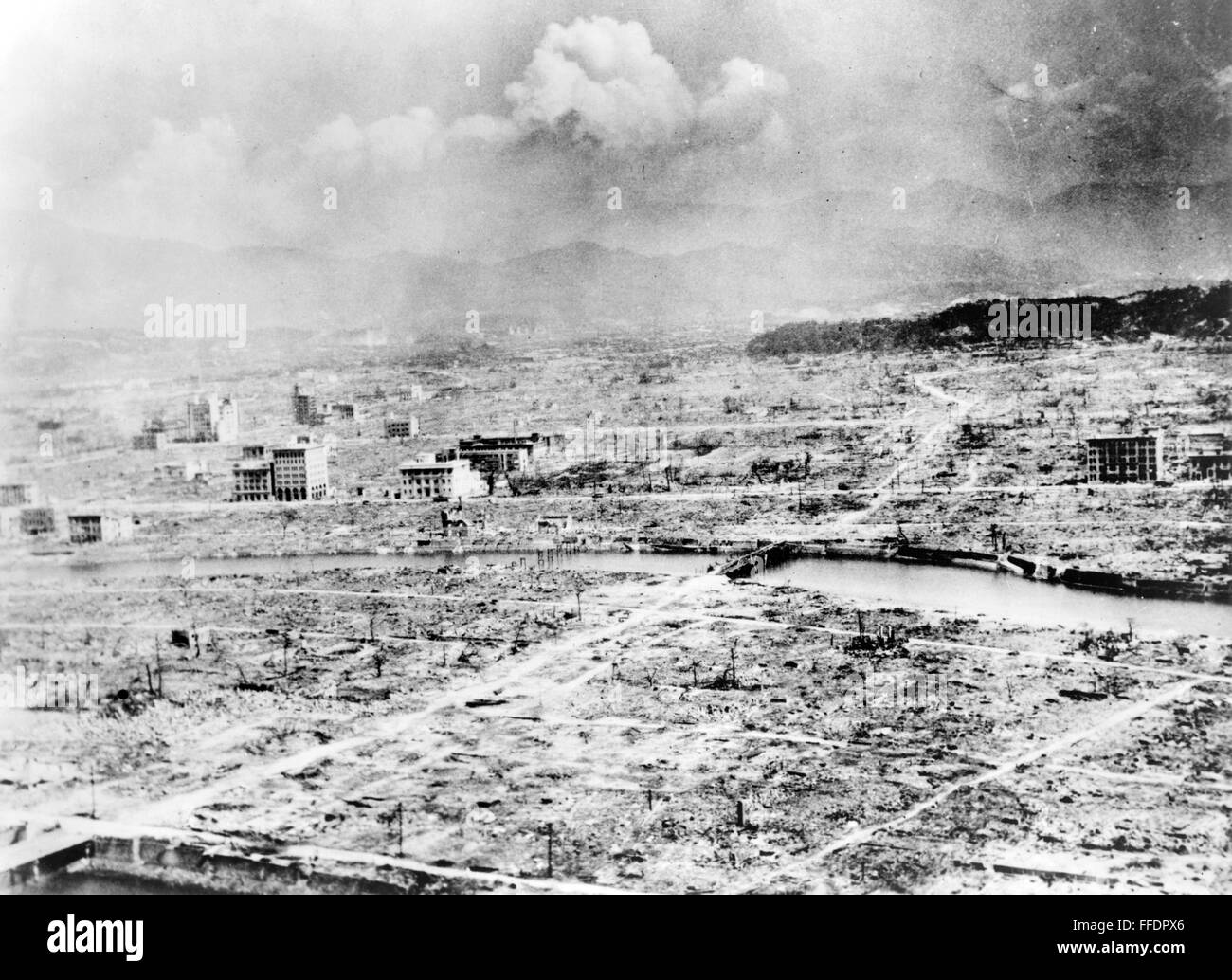 WORLD WAR II: HIROSHIMA. /nHiroshima, Japan, shortly after the ...