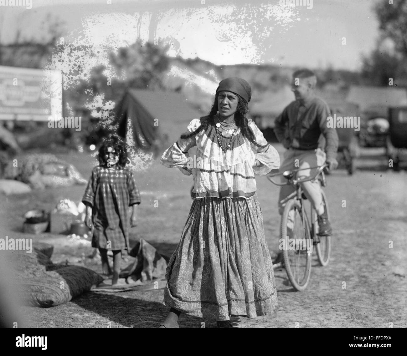 GYPSY ENCAMPMENT, c1923 Stock Photo - Alamy
