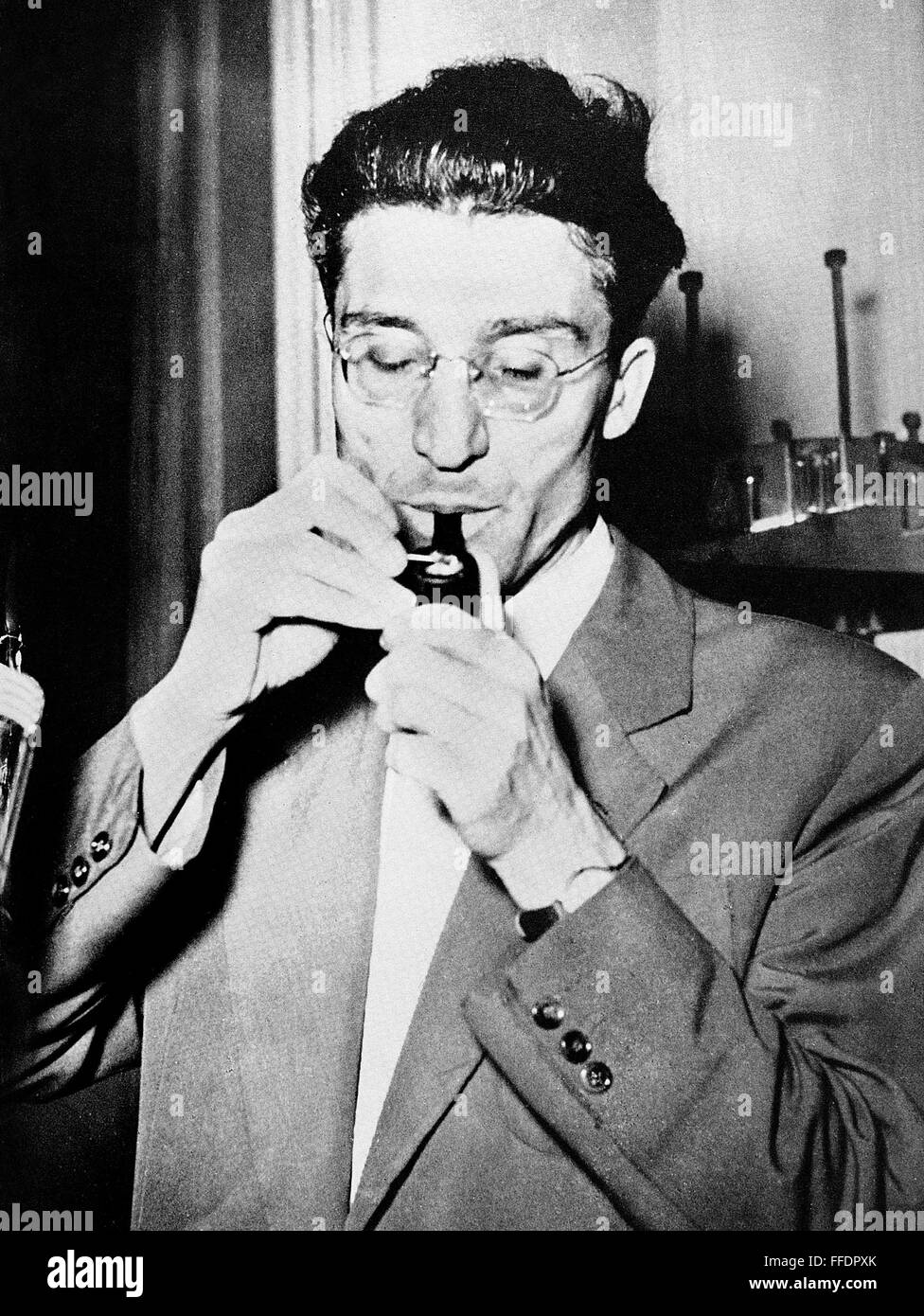 CESARE PAVESE (1908-1950). /nItalian poet and novelist. Photographed ...