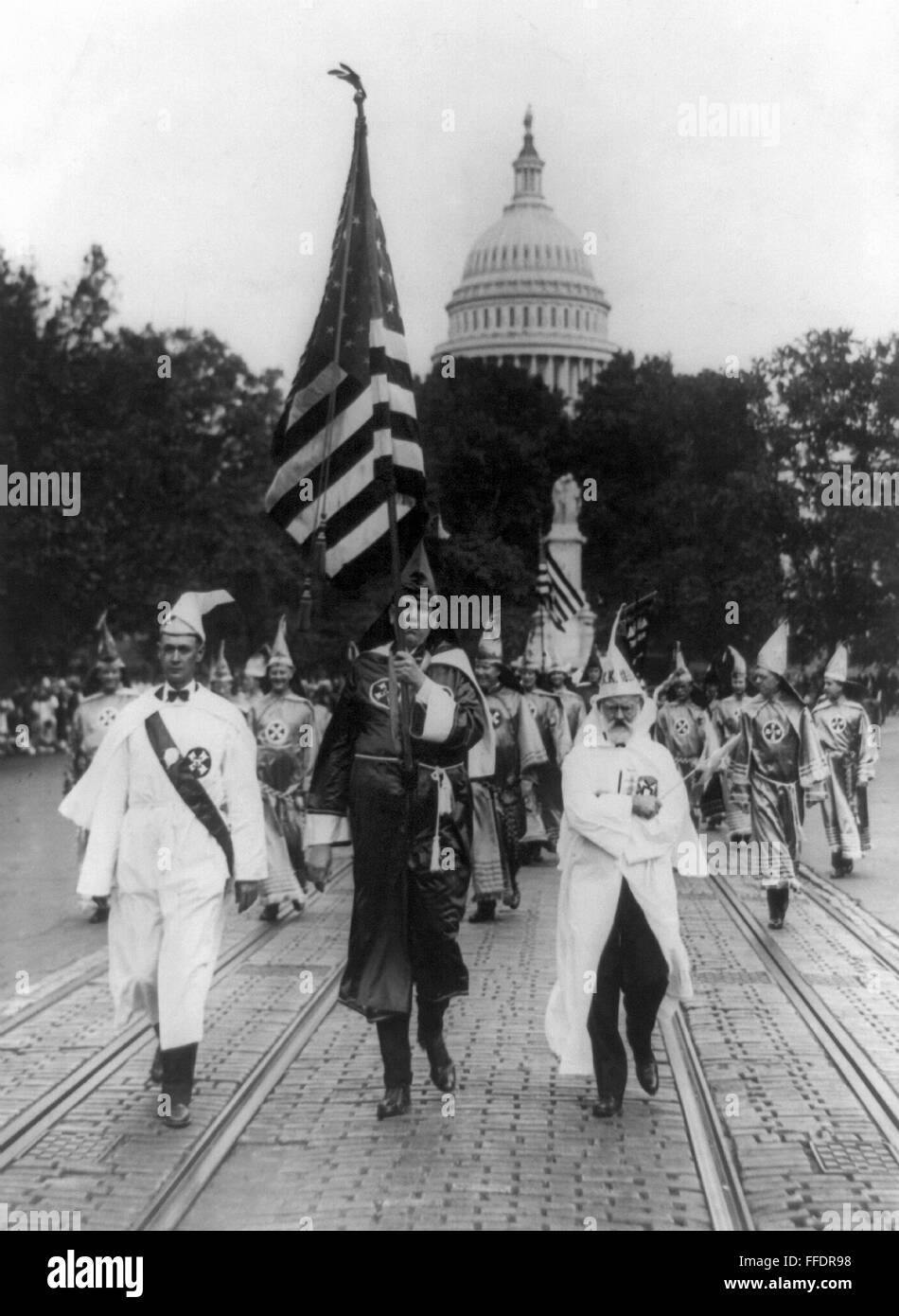 KU KLUX KLAN PARADE, 1926. /nA parade of Ku Klux Klan members ...