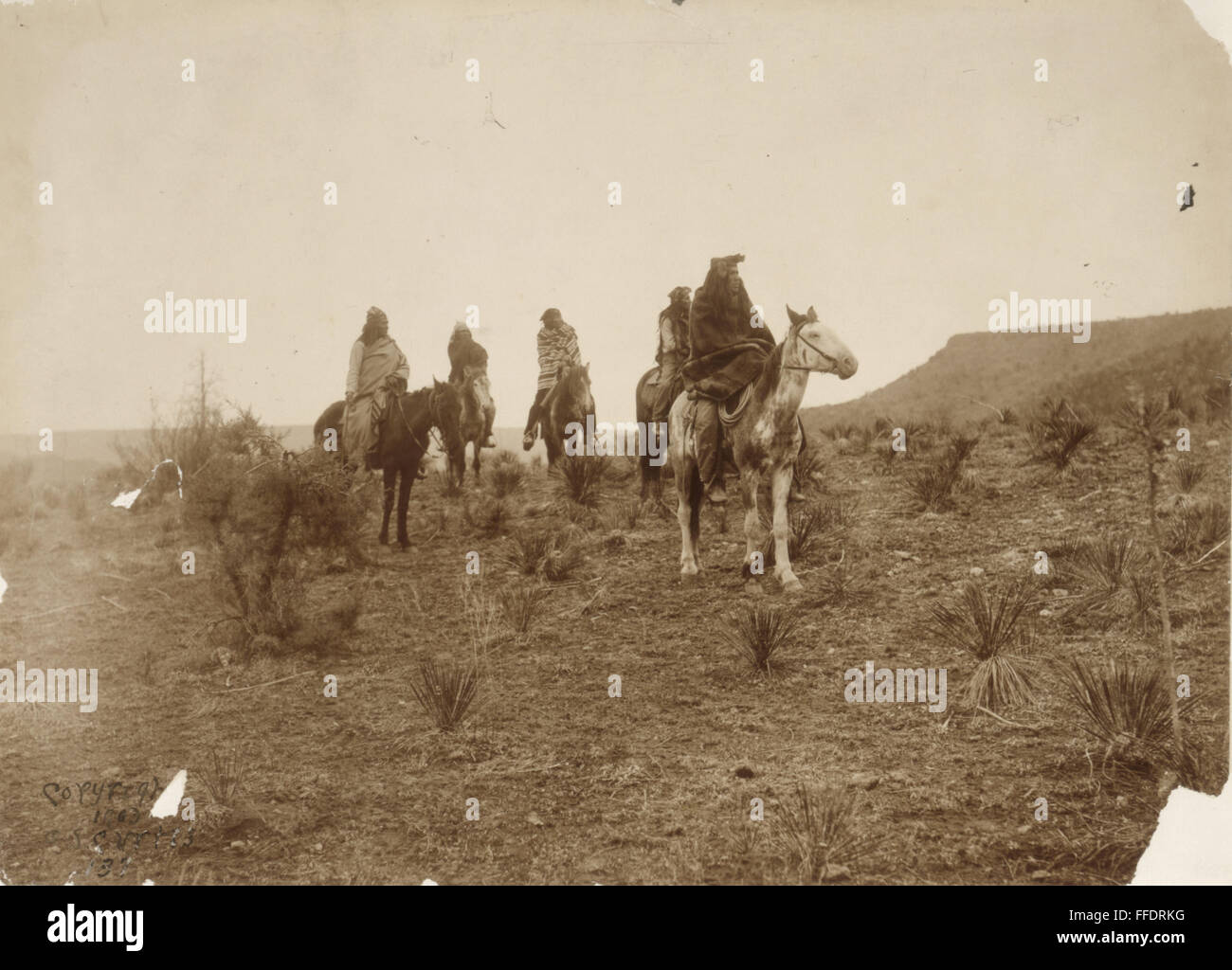 APACHE MEN, c1903. /n'Desert Rovers.' Group of Apache men on horseback ... APACHE MEN, c1903. /n'Desert Rovers.' Group of Apache men on horseback ...