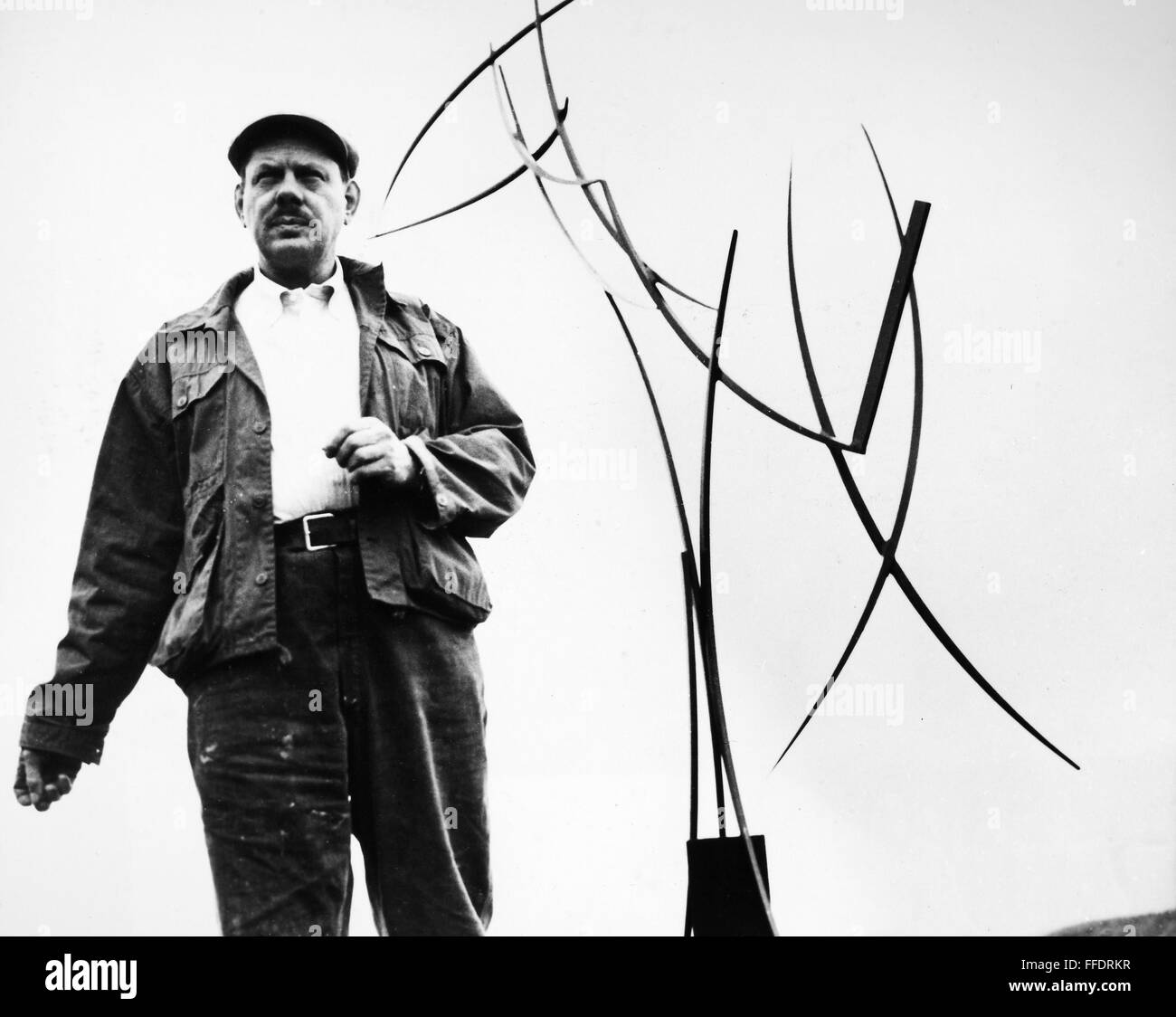 DAVID ROLAND SMITH (1906-1965). /nAmerican sculptor. Photographed 1957 ...