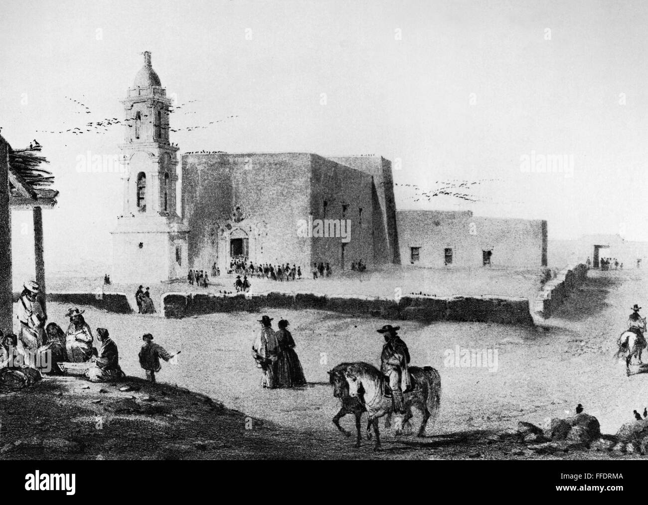 TEXAS: SPANISH MISSION. /nThe Mission Nuestra Se±ora de Guadalupe, on ...