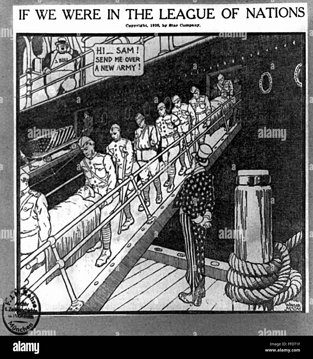 League of nations cartoon High Resolution Stock Photography and Images ...