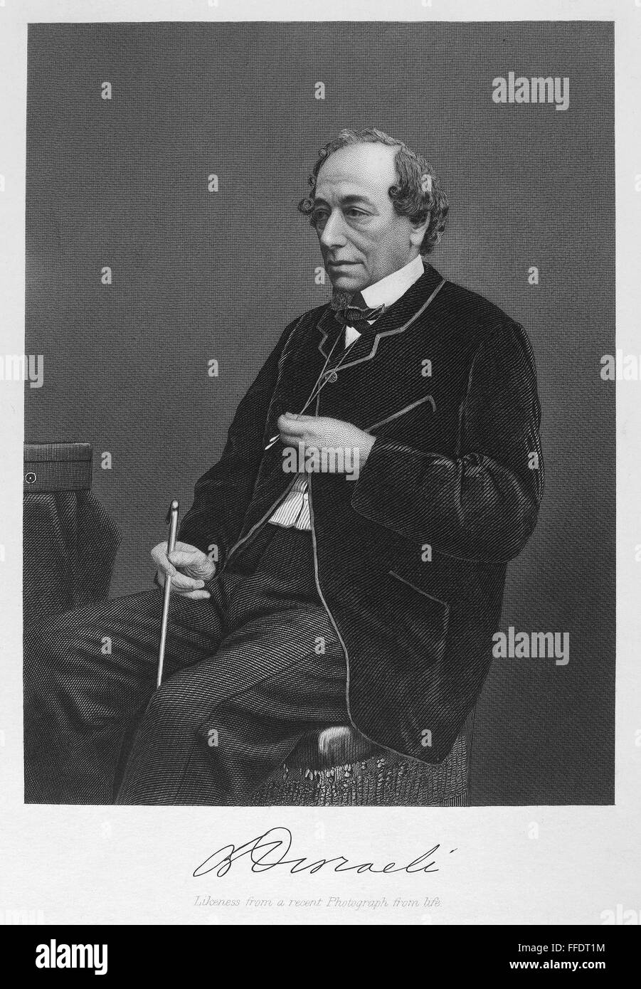 BENJAMIN DISRAELI (1804-1881). /n1st Earl of Beaconsfield. English ...