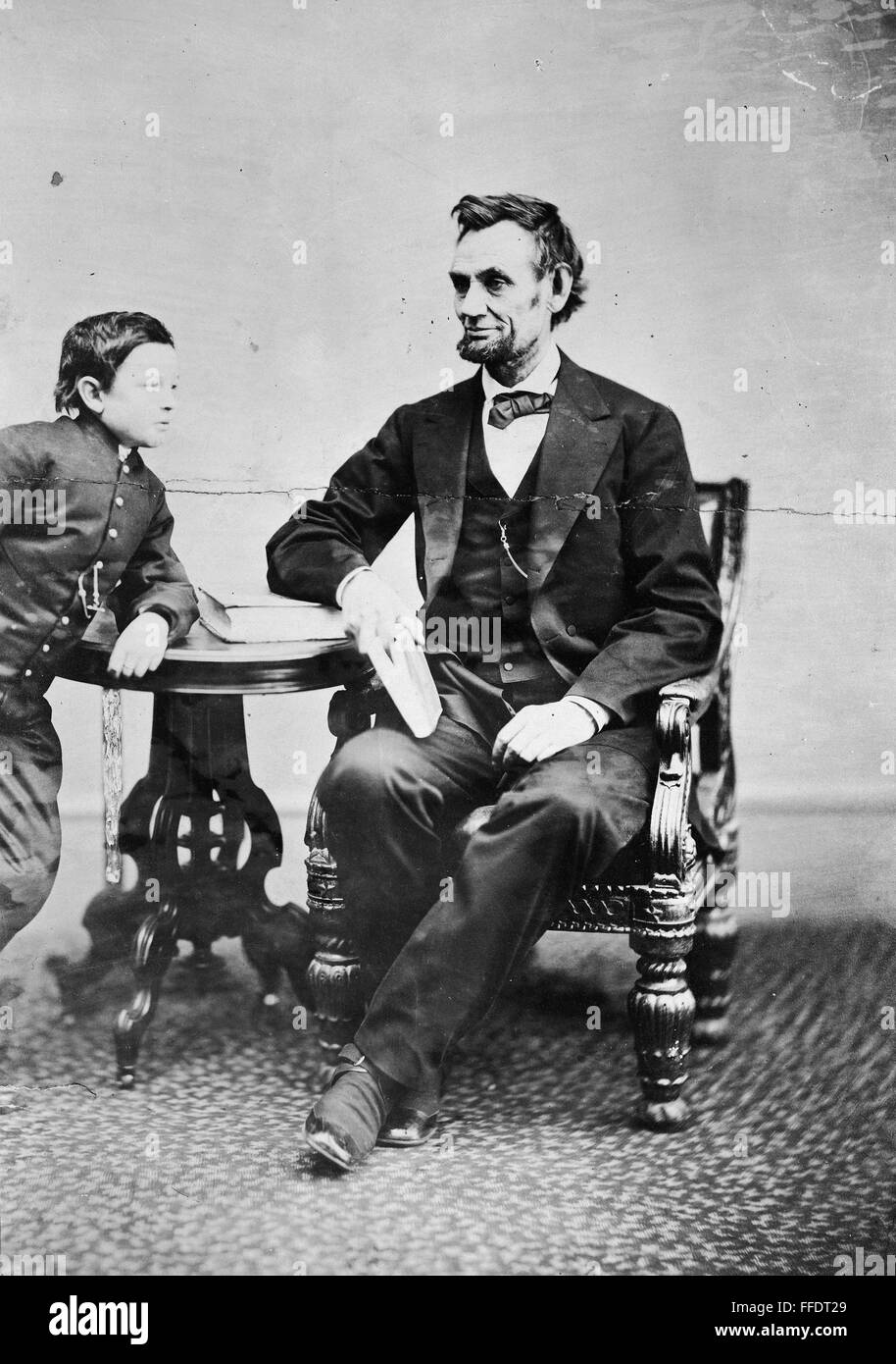 Abraham lincoln his son thomas tad hi-res stock photography and images ...