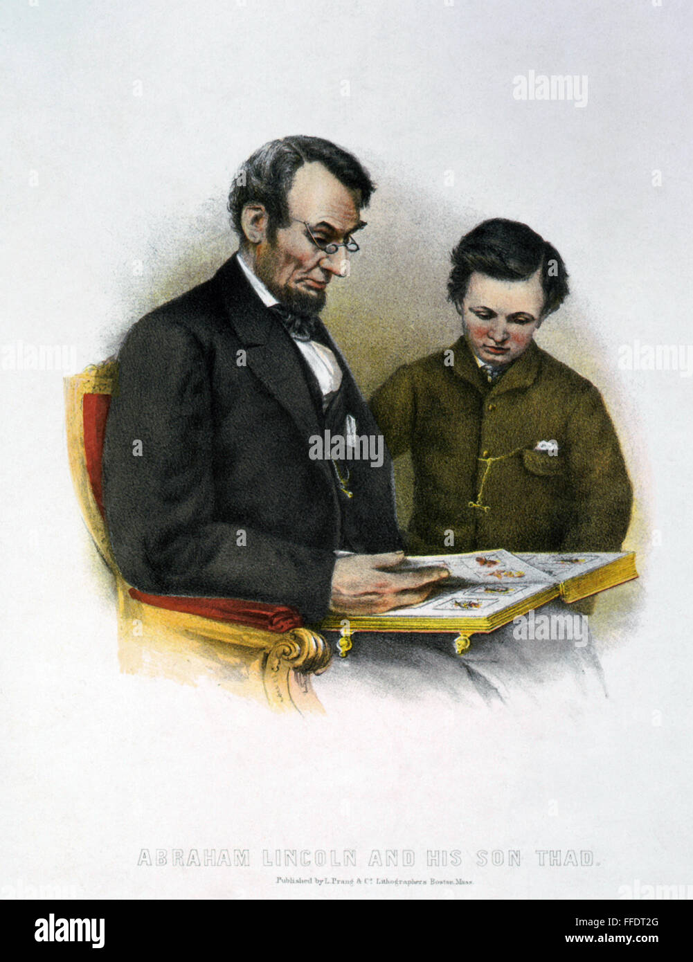 Abraham lincoln his son thomas tad hi-res stock photography and images ...