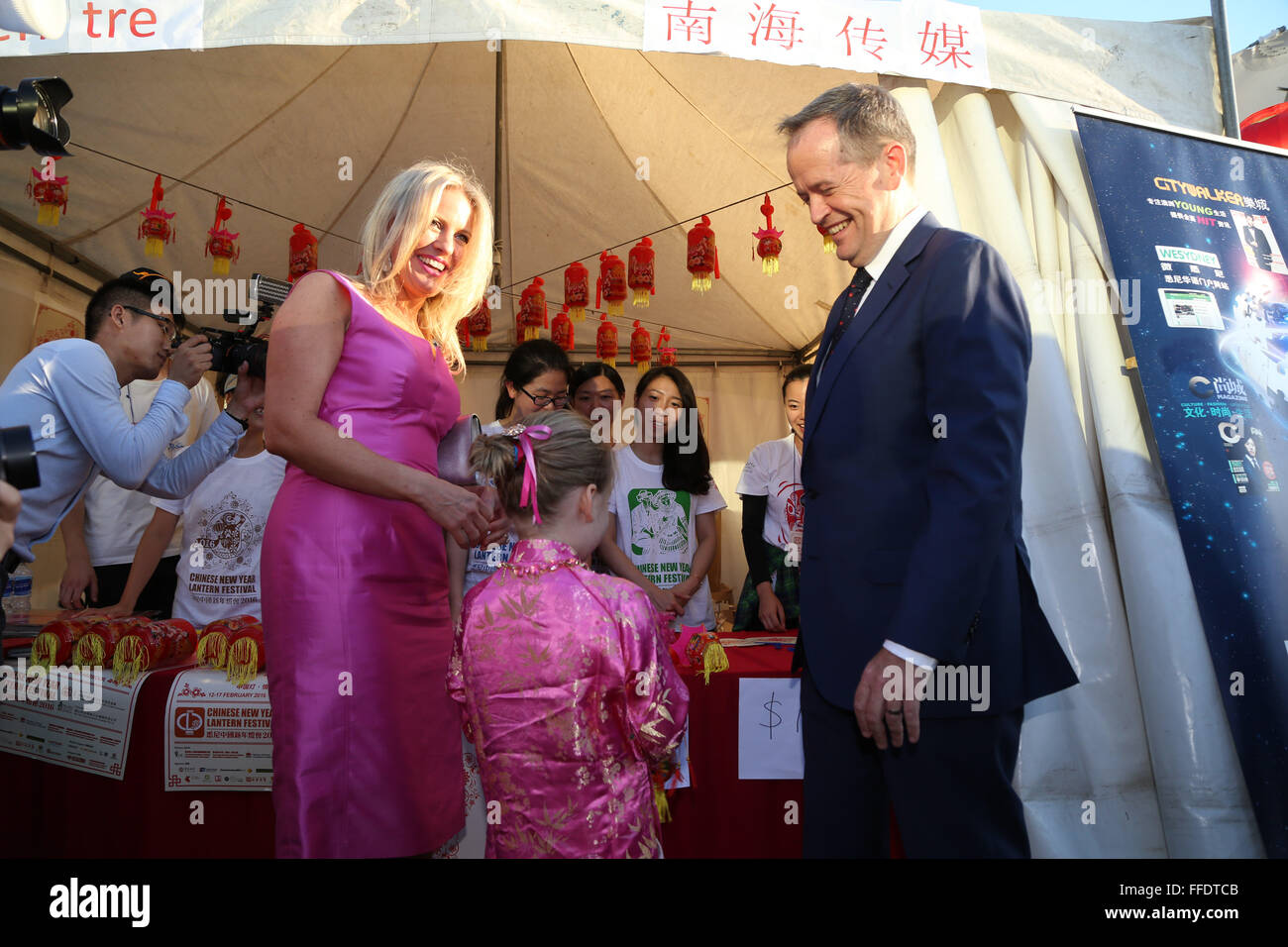 Sydney, Australia. 12 February 2016. Pictured: Bill Shorten with wife ...
