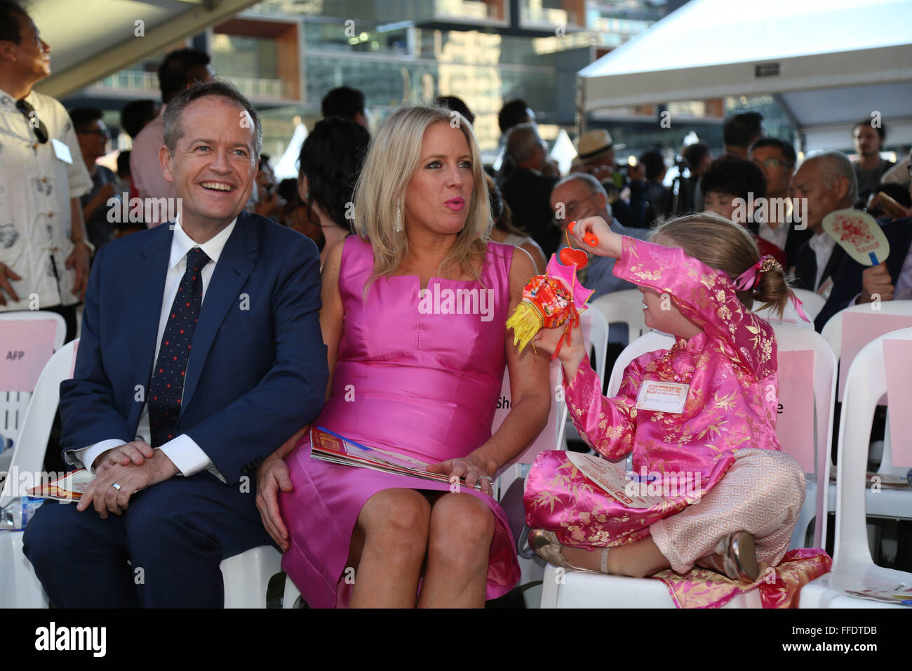 Sydney, Australia. 12 February 2016. Pictured: Bill Shorten with wife ...