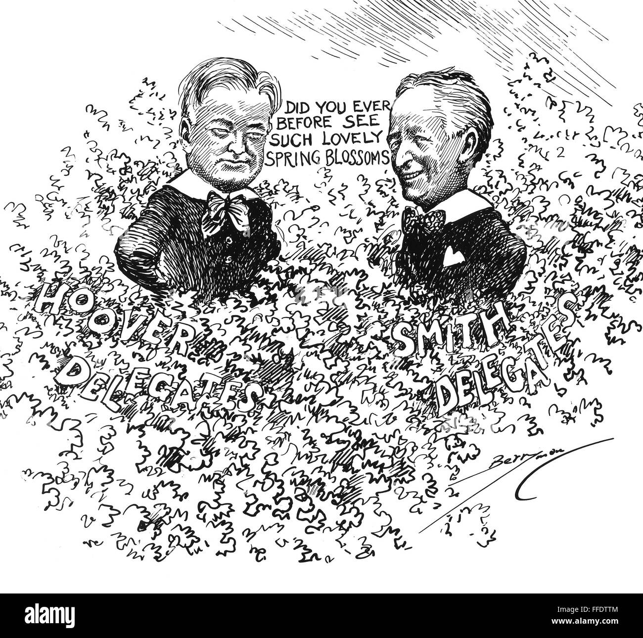 CARTOON: ELECTION OF 1928./nCartoon on the Presidential election of ...