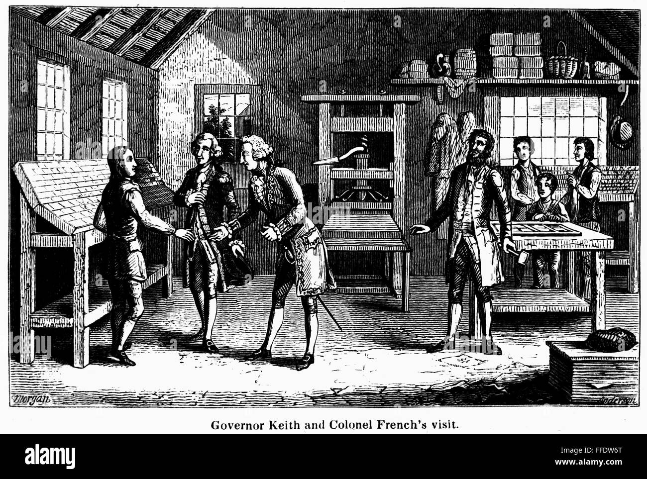 BENJAMIN FRANKLIN /n(1706-1790). American printer, publisher, scientist ...