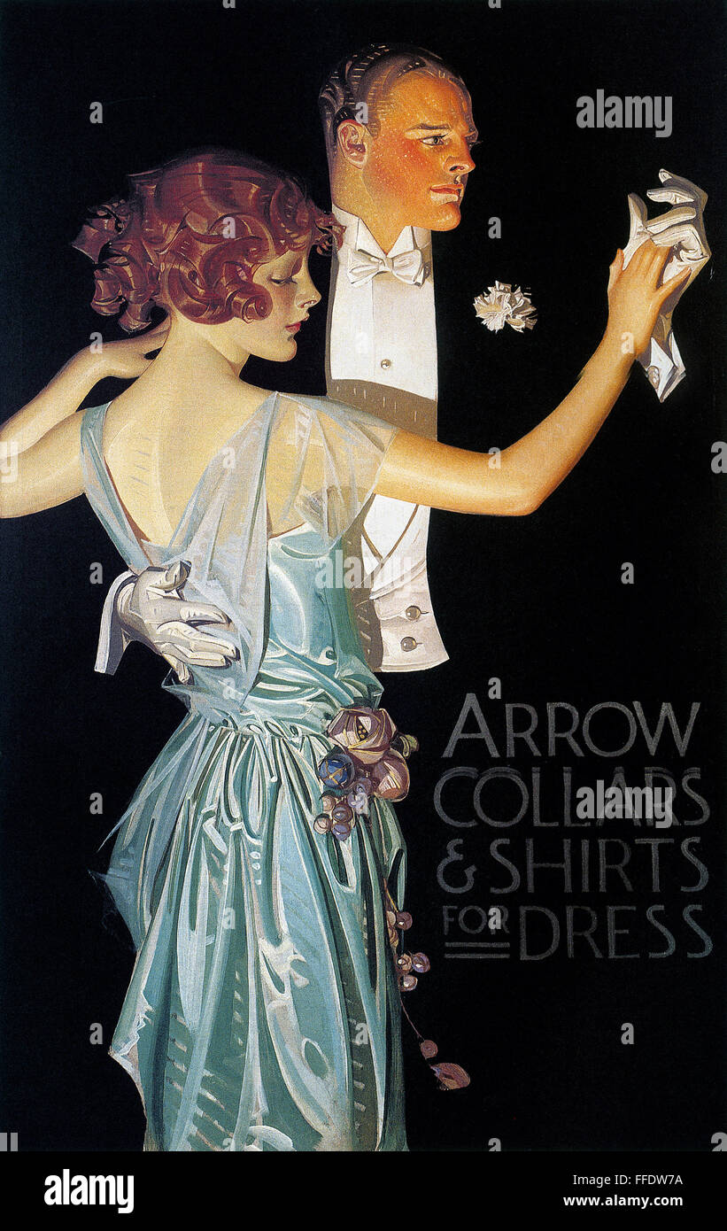 ARROW SHIRT COLLAR AD, 1923. /nAmerican advertisement by J.C ...