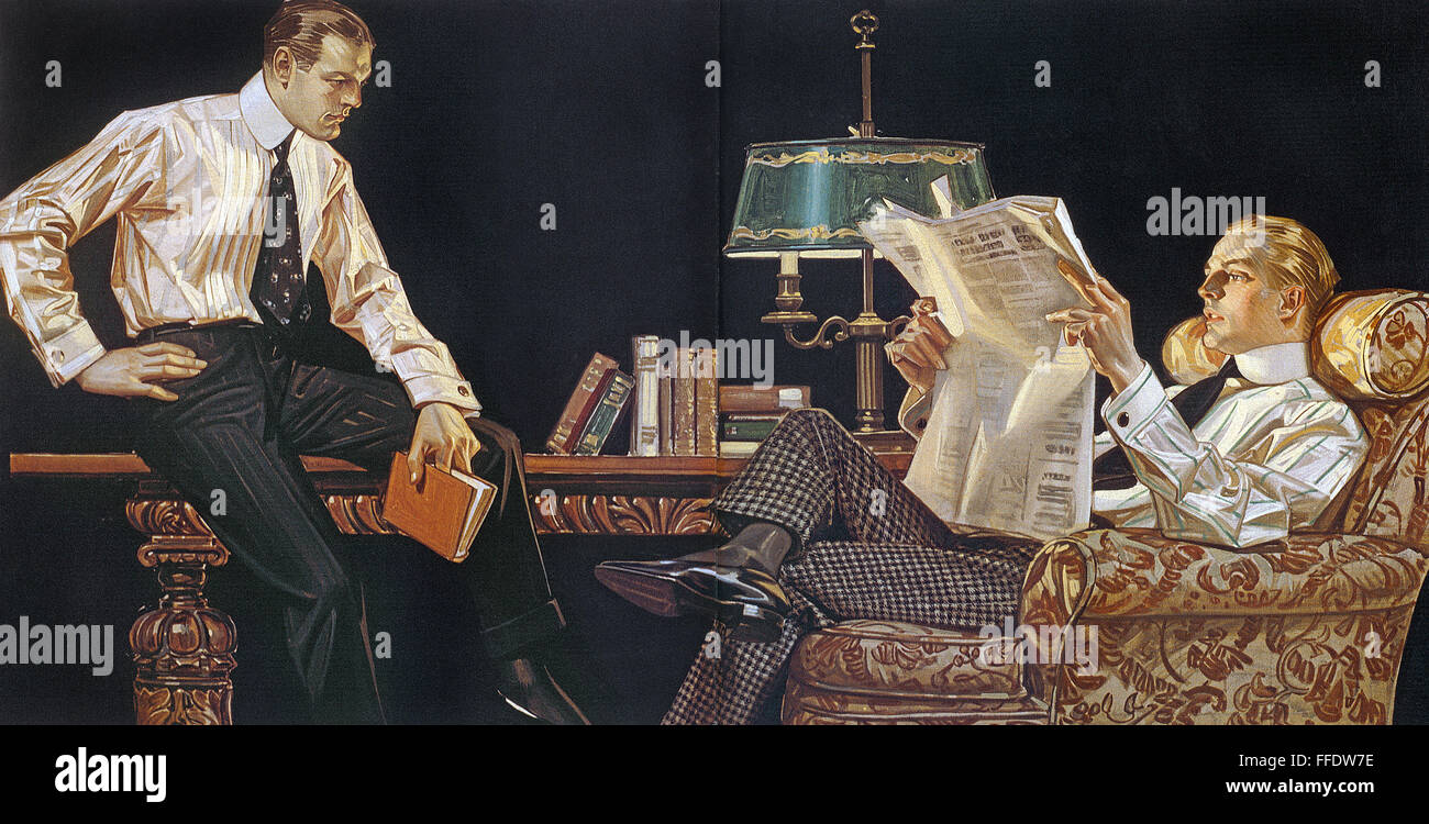 ARROW SHIRT COLLAR AD, 1914. /nAmerican advertisement by J.C ...