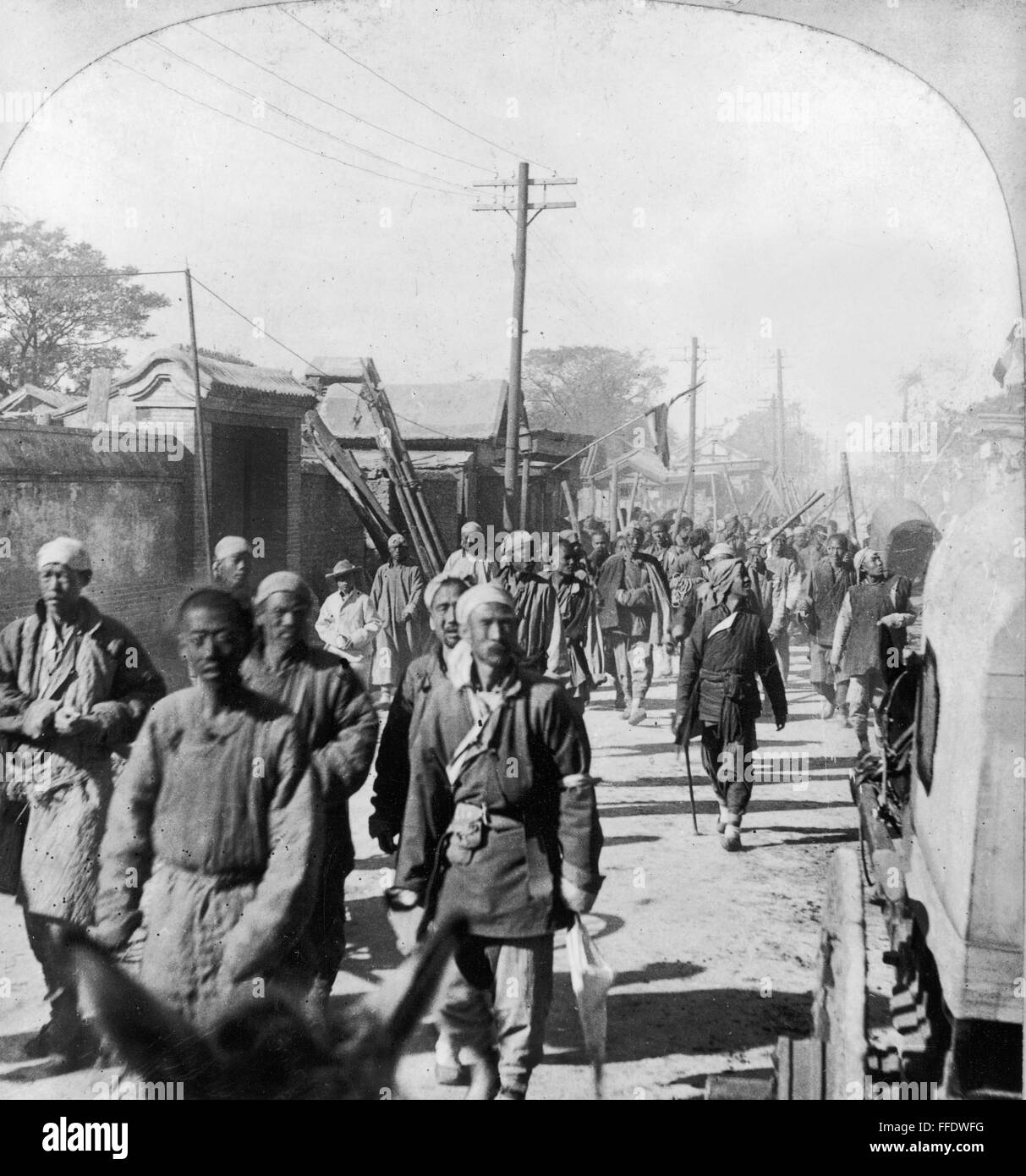 BOXER REBELLION, c1901. /nCompany of Boxers, Tien-Tsin, China ...