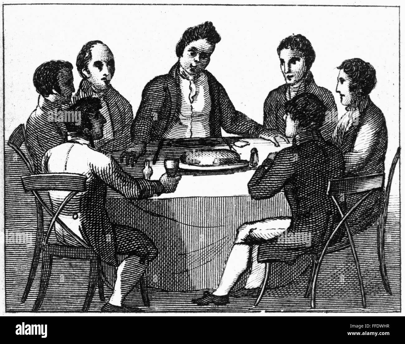 FRANKLIN: WAY TO WEALTH. /nIllustration of the saying, 'Fools make ...