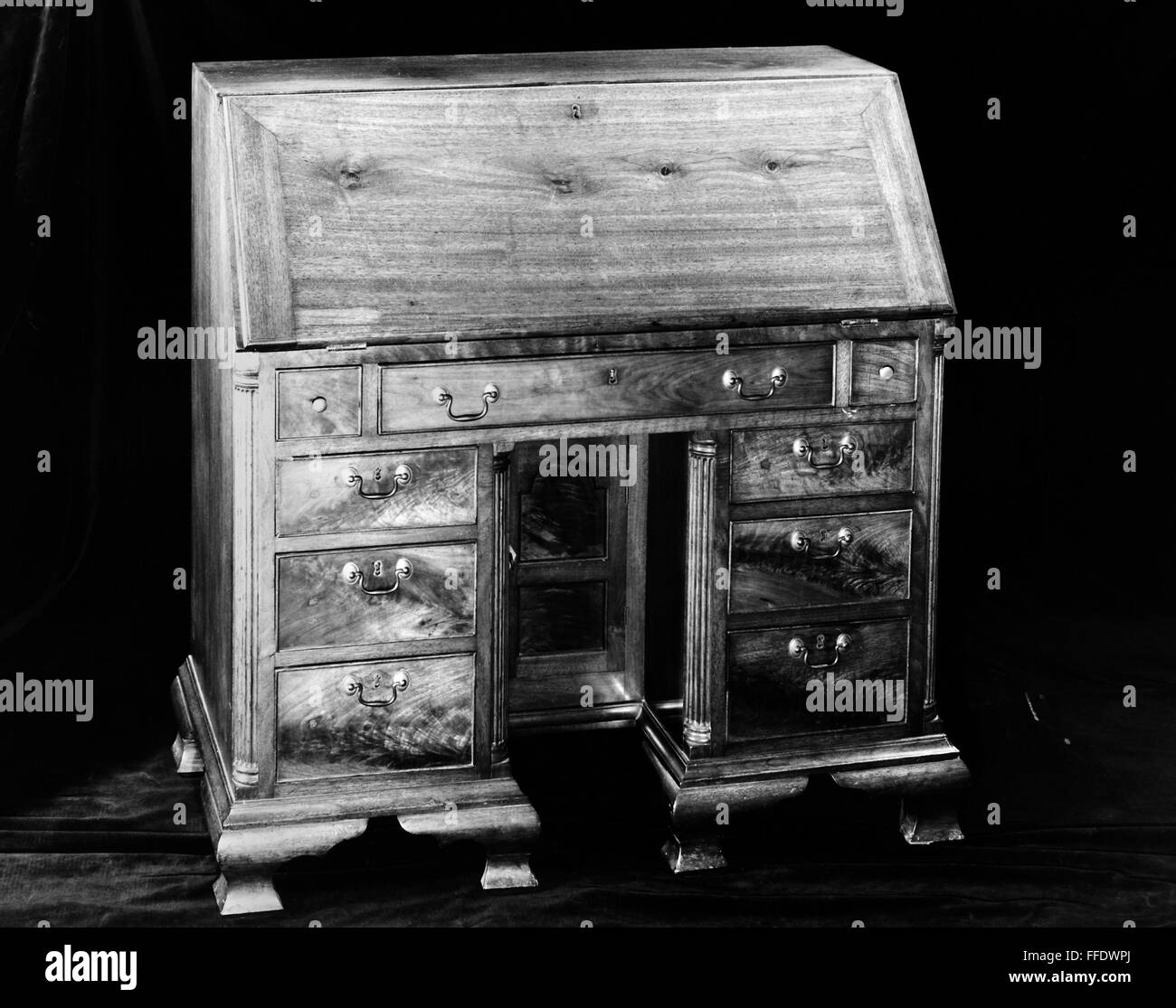 FRANKLIN: DESK, 18th CENTURY. /nDesk owned by Benjamin Franklin, 18th ...