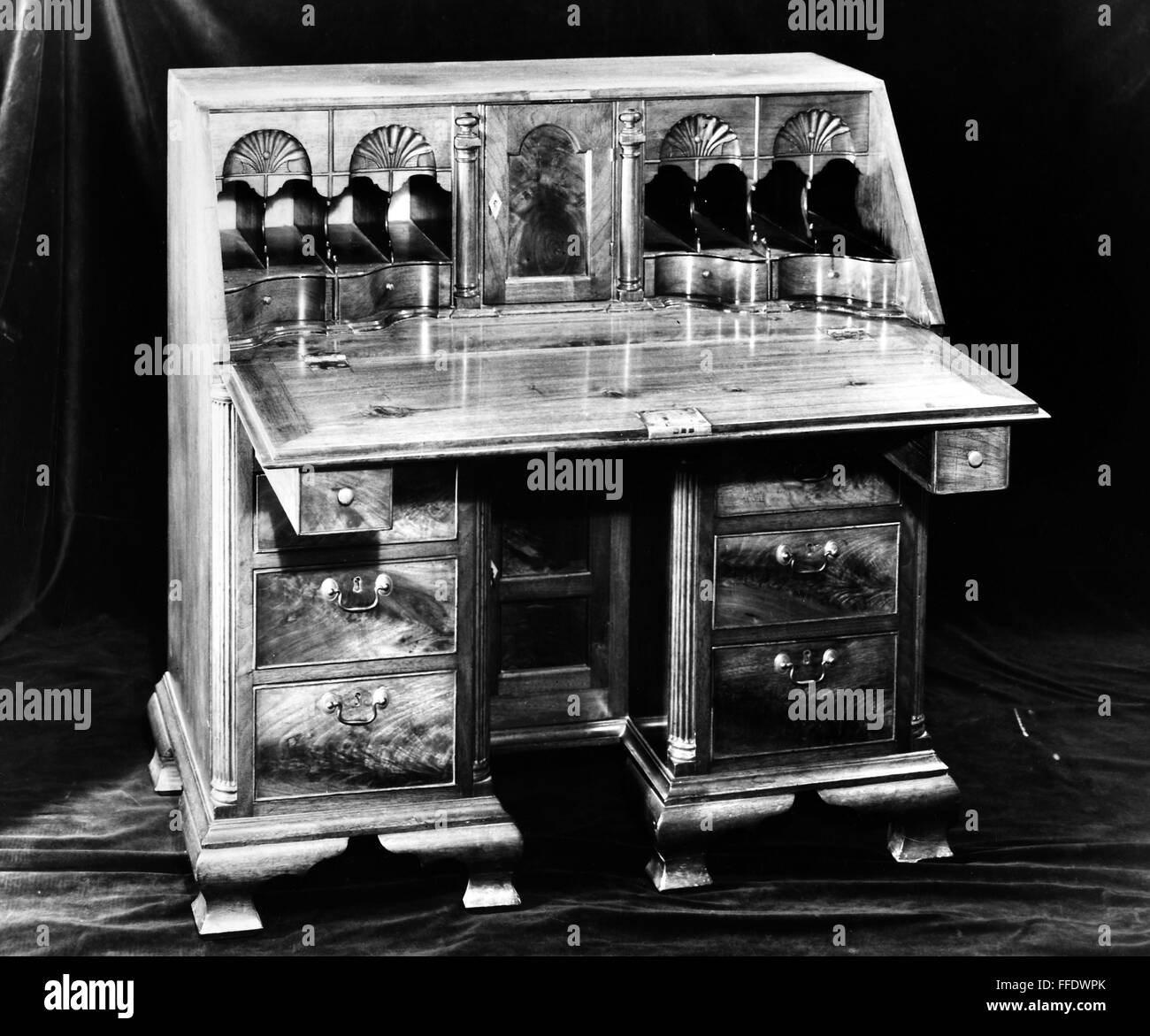 FRANKLIN: DESK, 18th CENTURY. /nDesk owned by Benjamin Franklin, 18th ...
