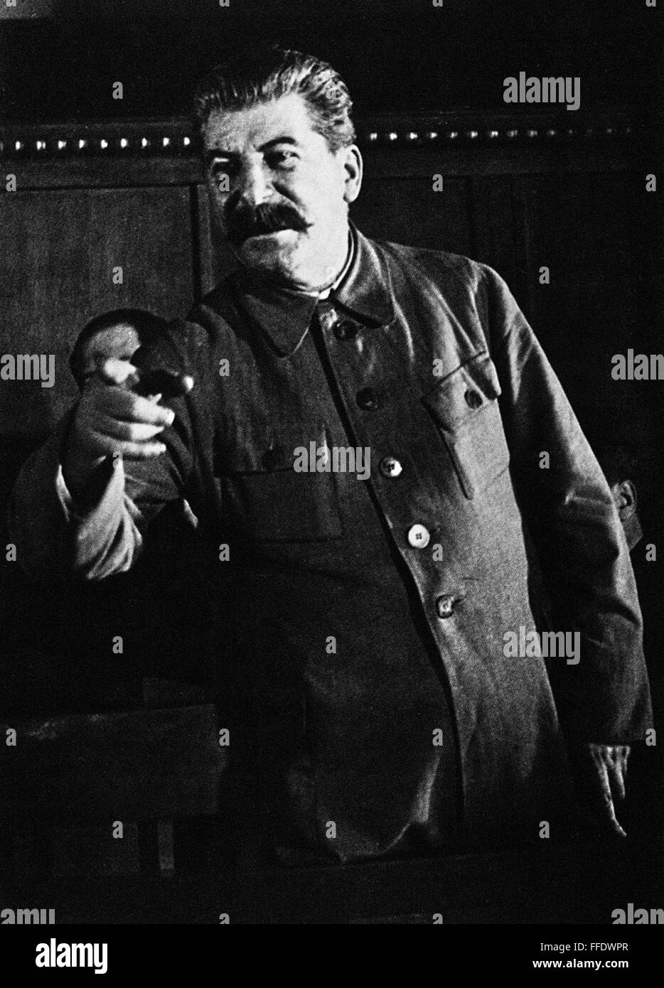 JOSEPH STALIN (1879-1953)./nSoviet political leader. Photographed at ...