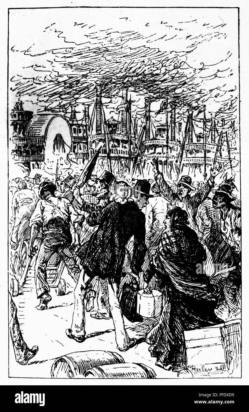 TWAIN: MISSISSIPPI, 1883. /nIllustration from the first edition of Mark Twain's 'Life on the ...