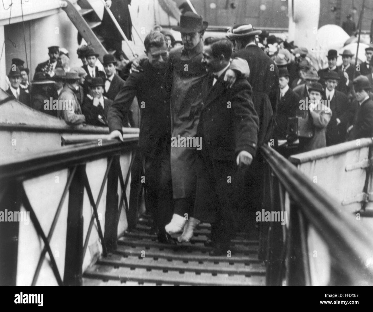 TITANIC: SURVIVOR, 1912. /nHarold Bride, a wireless operator aboard the ...