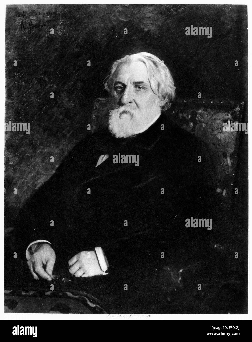 IVAN TURGENEV (1818-1883)./nRussian writer. Oil on canvas, 19th century ...