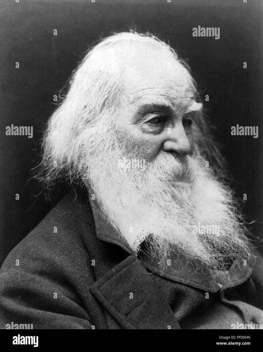 WALT WHITMAN (1819-1892). /nAmerican poet. Photographed in c1887 Stock ...
