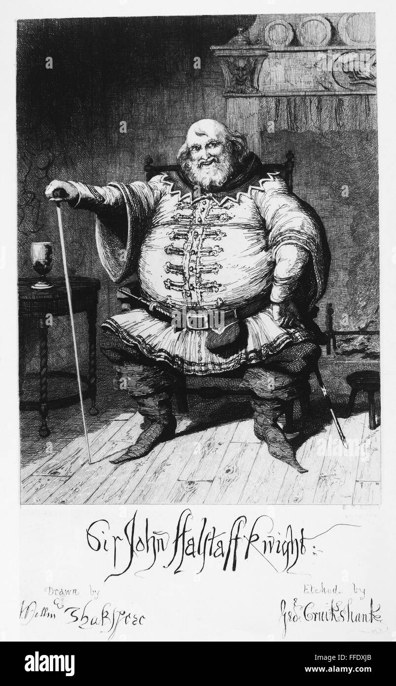 CRUIKSHANK: FALSTAFF./nThe character of Falstaff from William ...