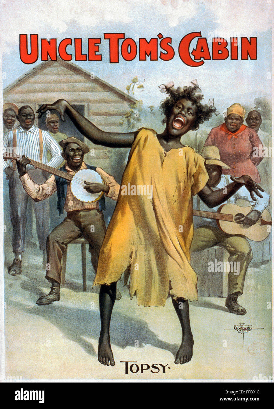 UNCLE TOM'S CABIN, c1899. /nLithograph poster for a theatrical production of 'Uncle Tom's Cabin ...