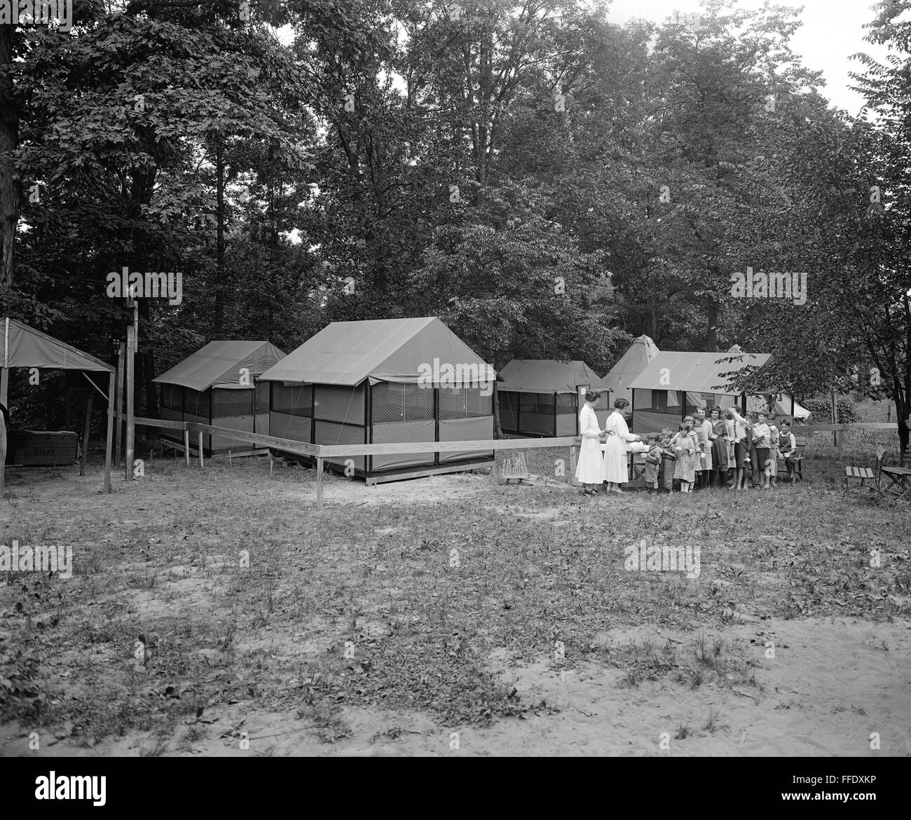 TUBERCULOSIS CAMP. /nCamp for children with tuberculosis. Photograph ...