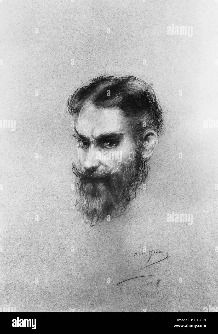 GEORGE BERNARD SHAW/n(1856-1950). Irish playwright and critic. Drawing ...