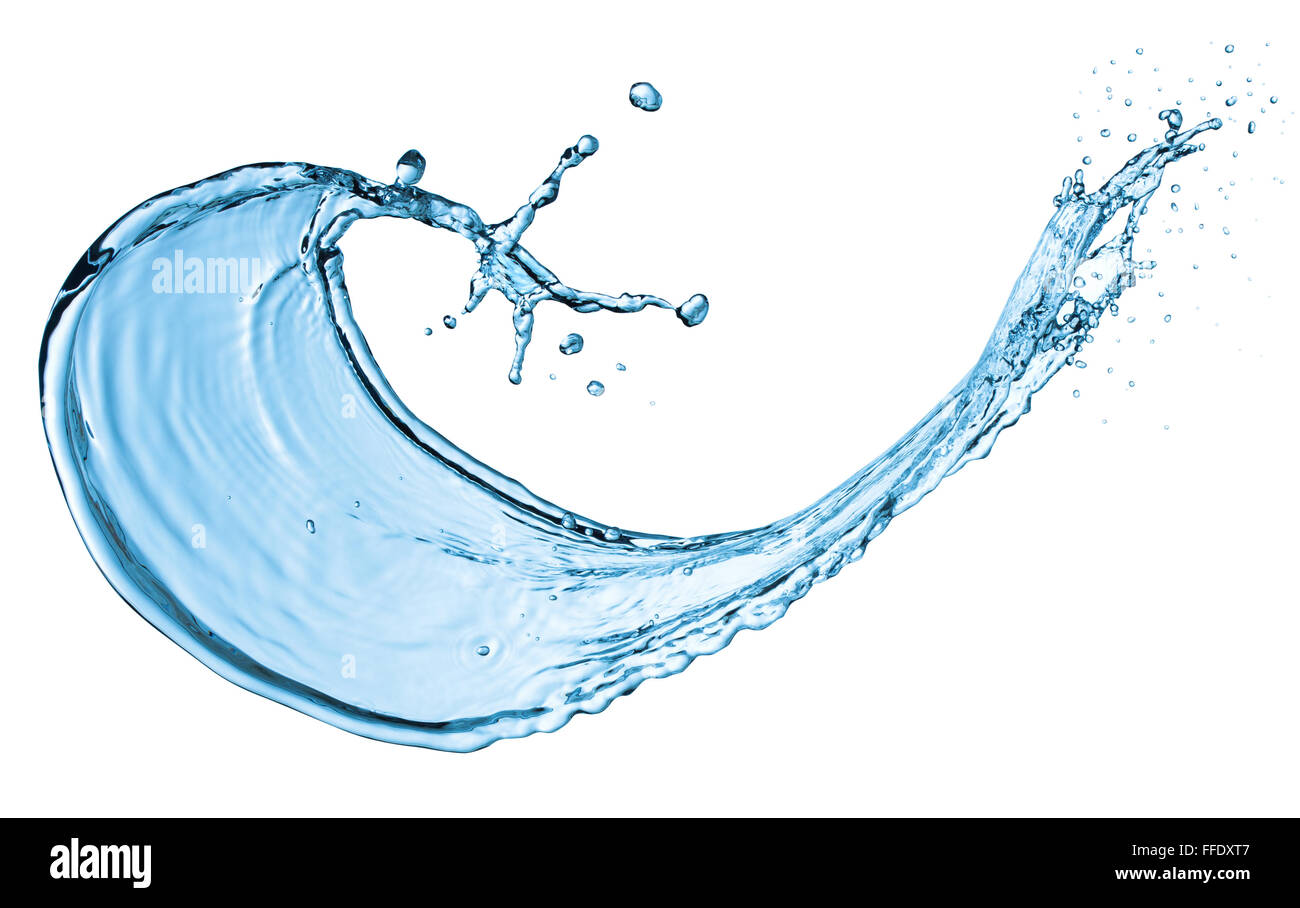 Water splash isolated on the white background Stock Photo - Alamy