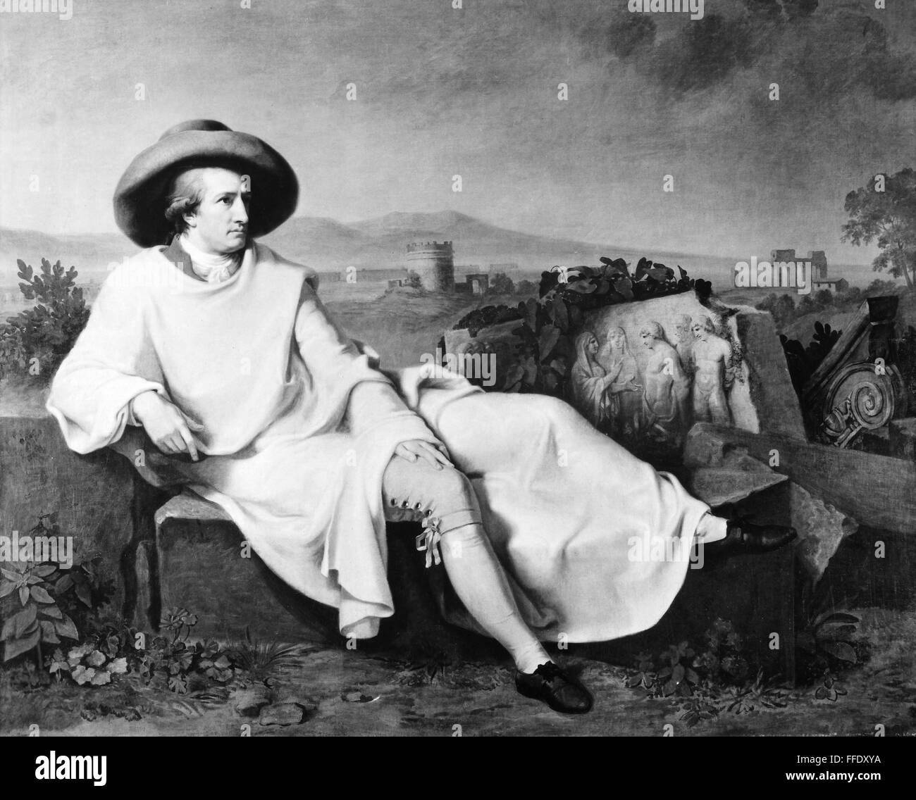 JOHANN GOETHE (1749-1832). /nJohann Wolfgang von Goethe. German poet ...