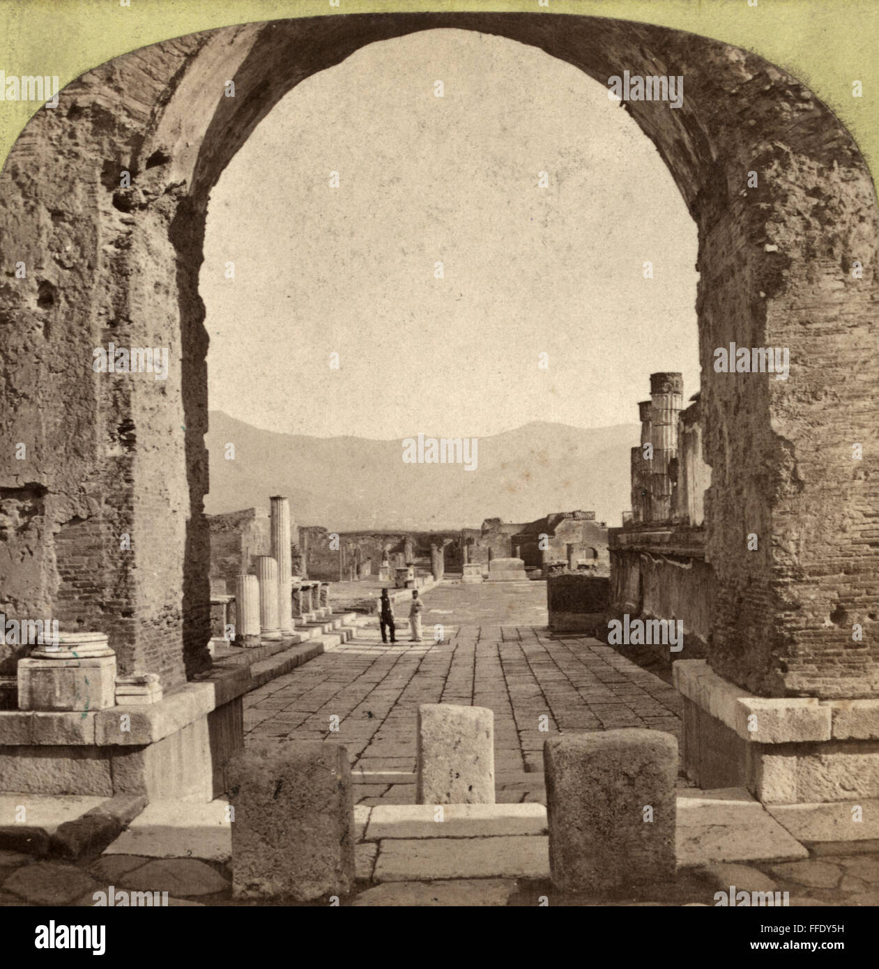 POMPEII: FORUM, c1880. /nRuins of the forum at the ancient Roman city ...