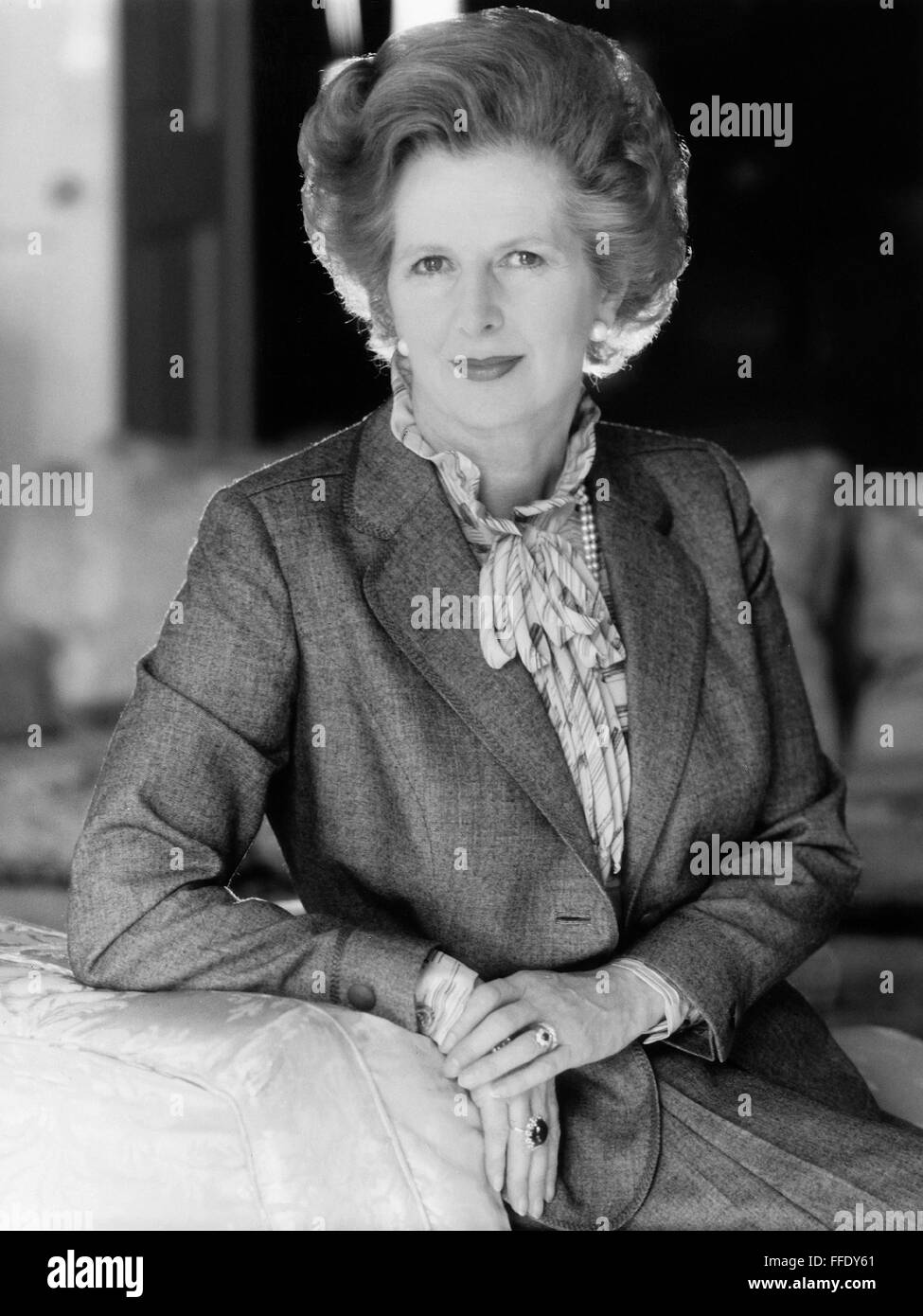 MARGARET THATCHER /n(1925-2013). English politician. Photograph, c1979 ...