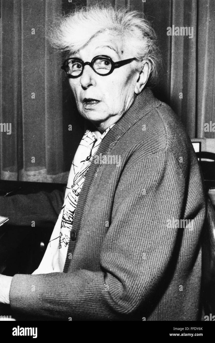 MADELEINE VIONNET (1876-1975)./nFrench fashion designer. Photographed ...