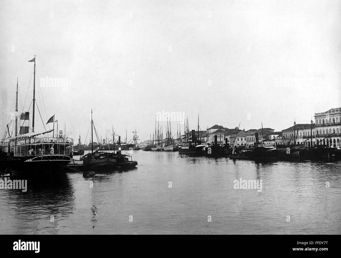 BRAZIL: RIO GRANDE DO SUL. /nShips on the Rio Grande at Rio Grande do ...