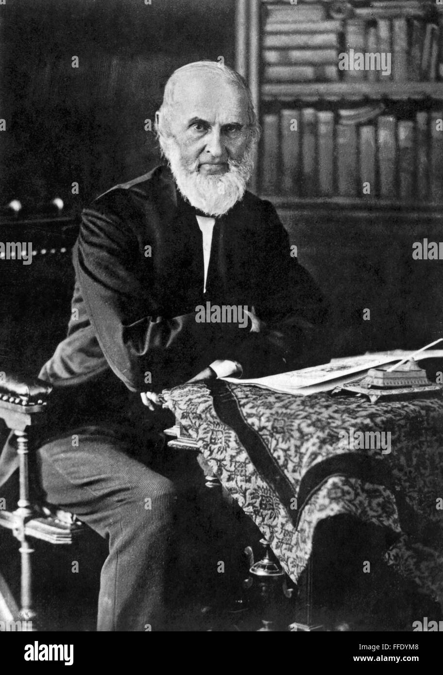 John greenleaf whittier portrait Black and White Stock Photos & Images ...