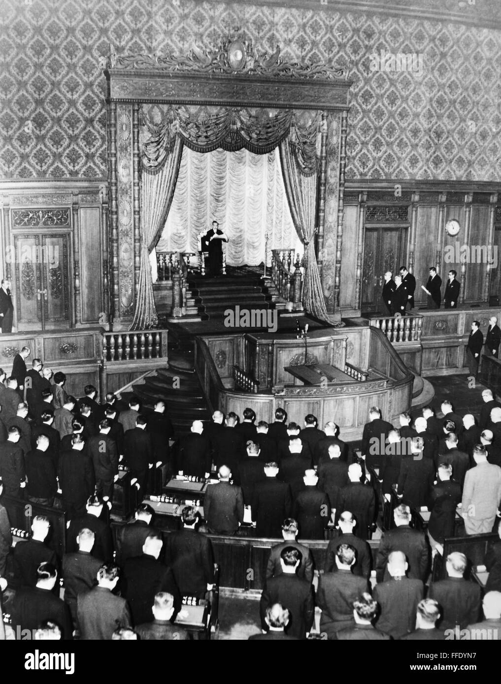 JAPANESE PARLIAMENT. /nA session of the Japanese parliament is opened ...