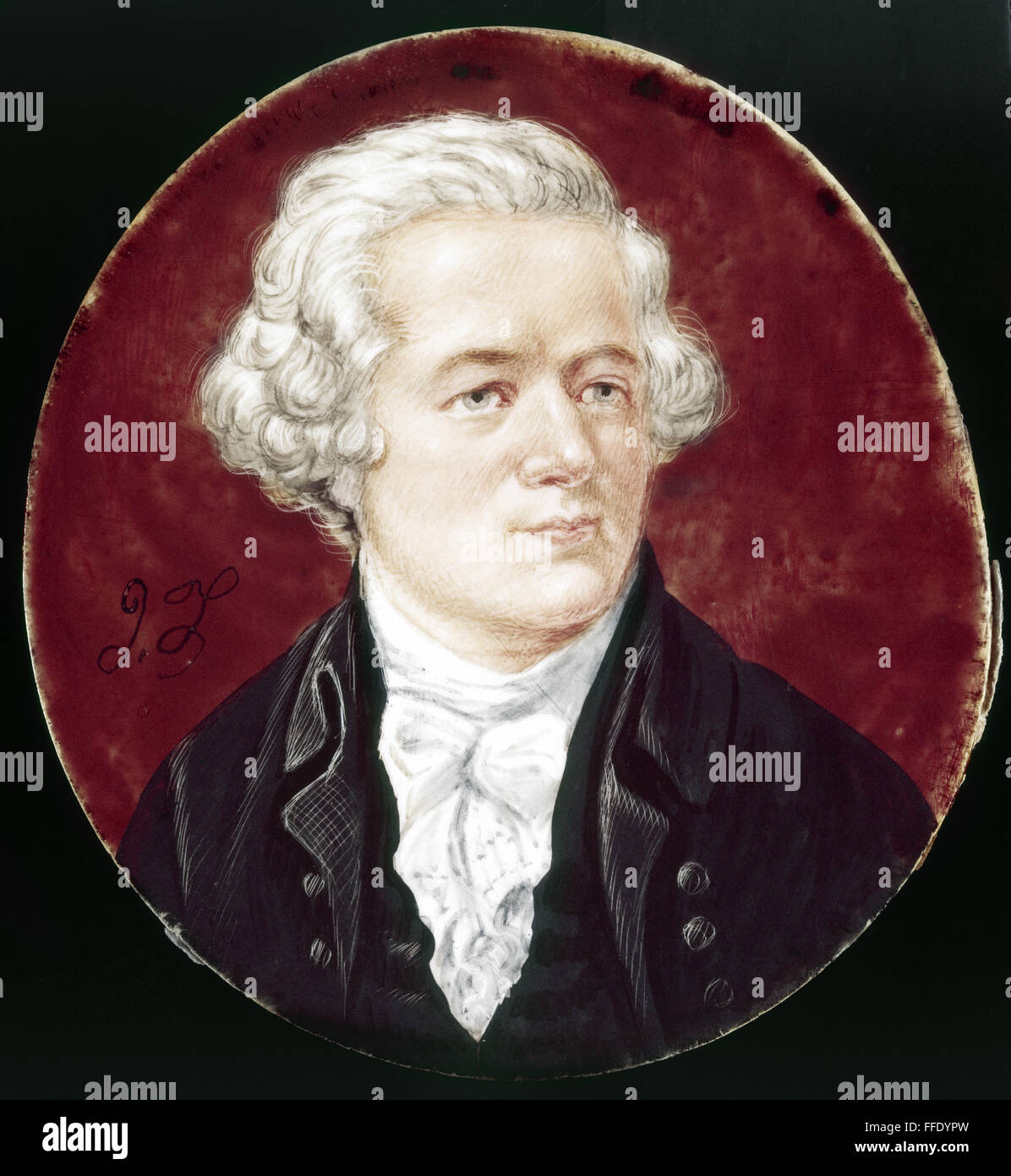 ALEXANDER HAMILTON /n(1755-1804). American politician. Undated portrait ...