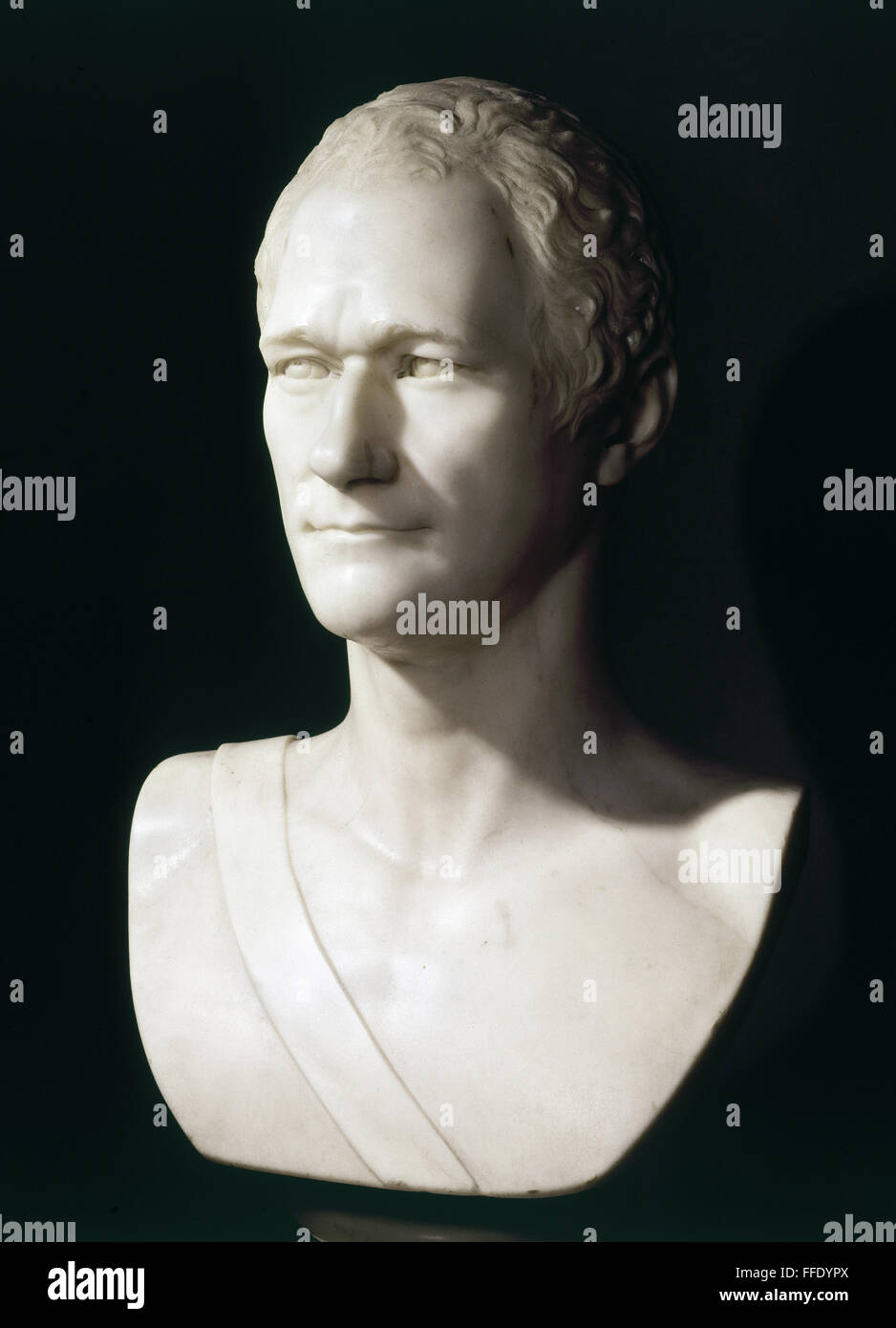 ALEXANDER HAMILTON /n(1755-1804). American politician. Marble bust by ...