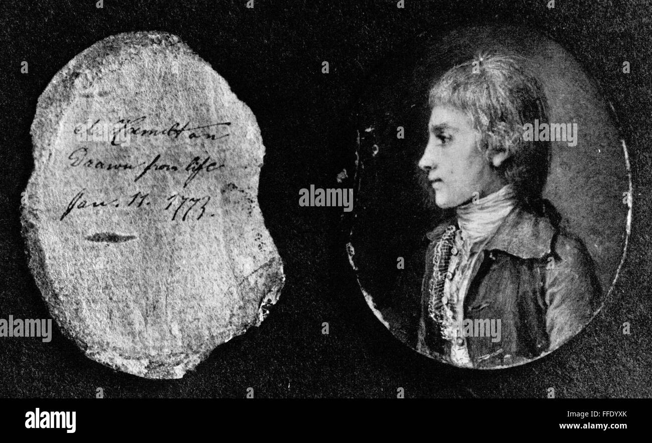 ALEXANDER HAMILTON /n(1755-1804). American lawyer and statesman ...