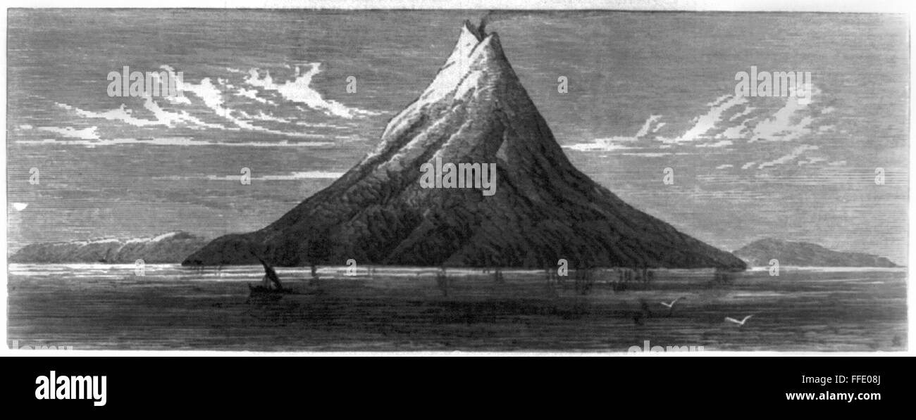KRAKATAU: VOLCANO. /nThe island and volcano of Krakatau, Strait of ...