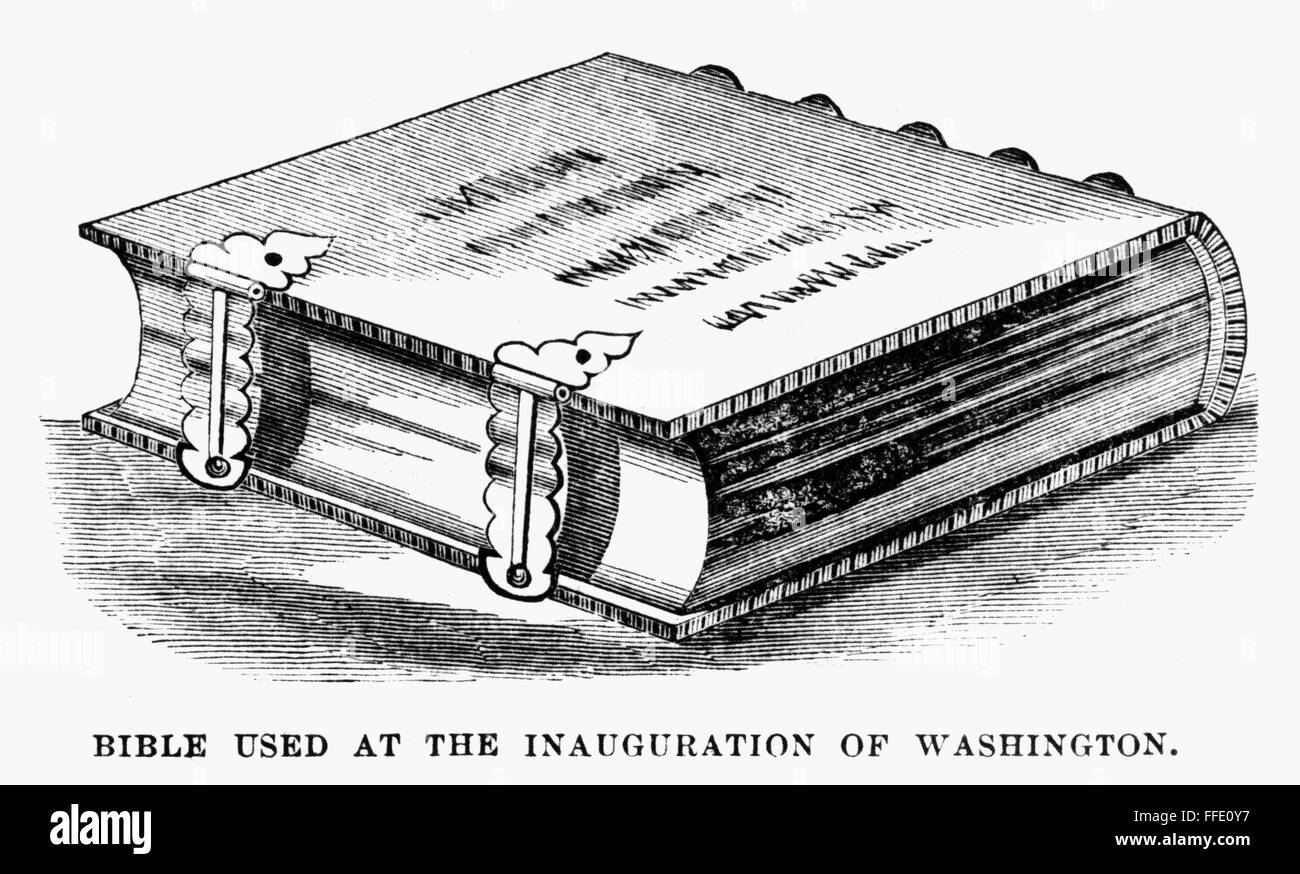 WASHINGTON: BIBLE, 1789. /nBible used at the inauguration of George ...