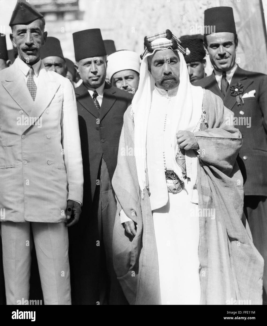 KING FAISAL I (1883-1933). /nKing of Iraq. Photographed on a trip to ...