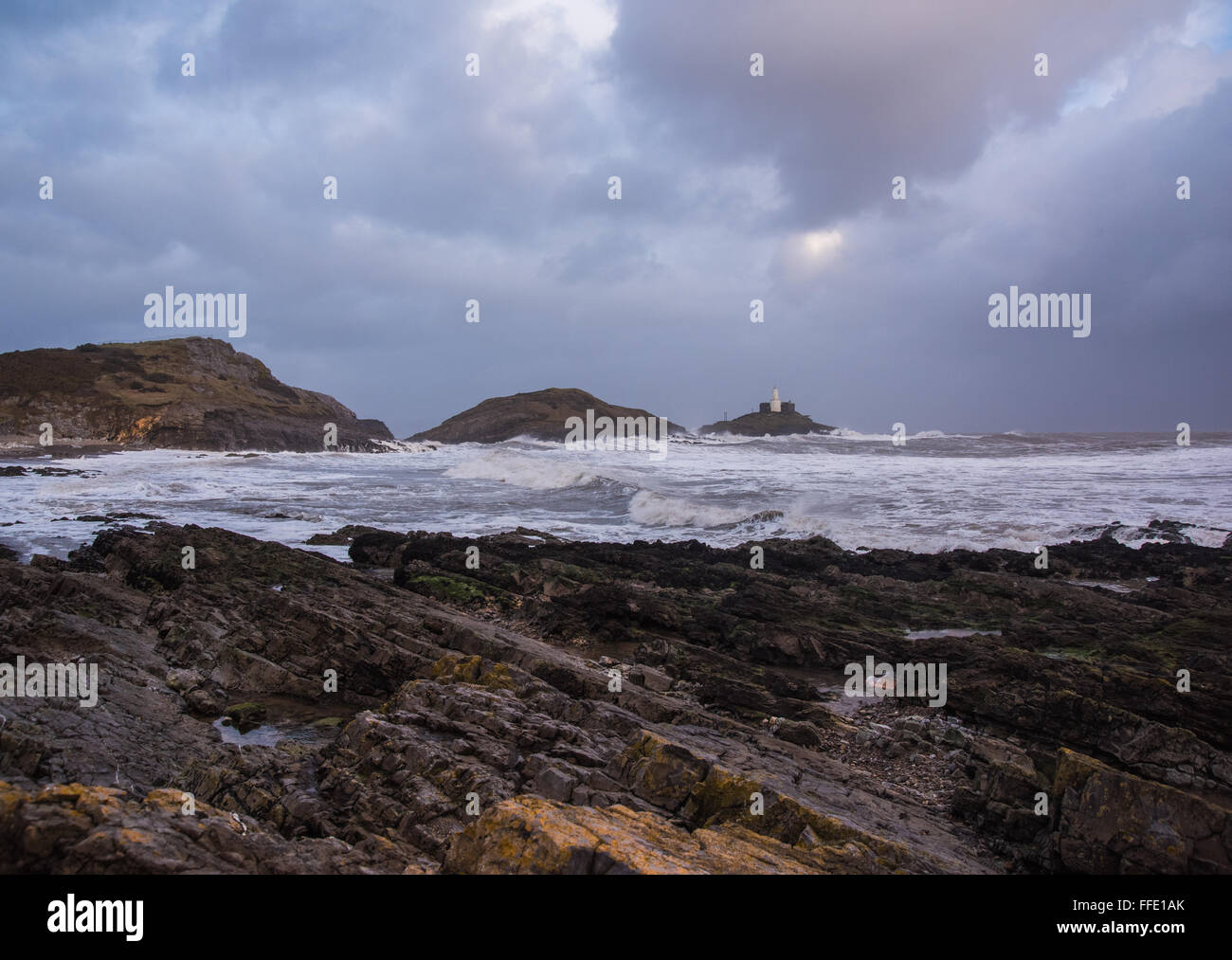 Uk storm imogen weather bad beach hi-res stock photography and images ...